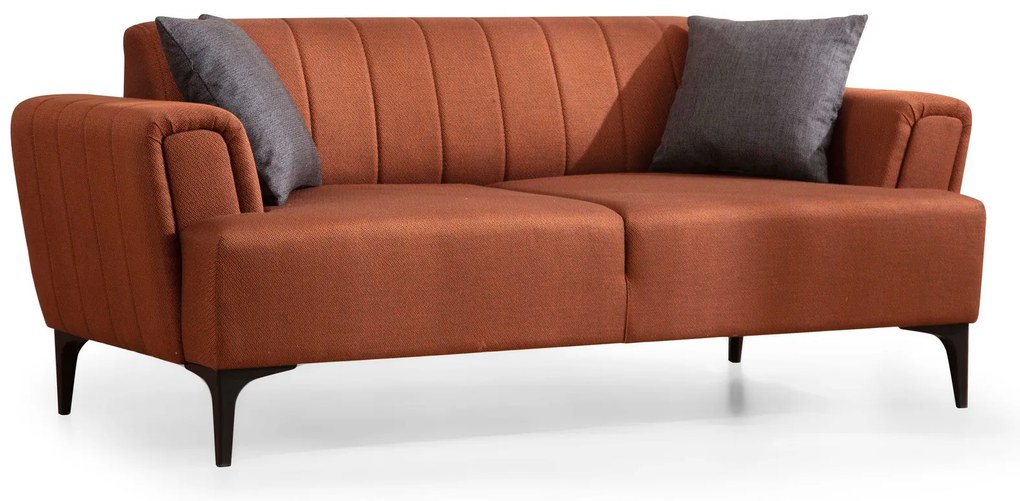 Hanah Home Dvoumístná pohovka HAMLET červenooranžová 180 cm