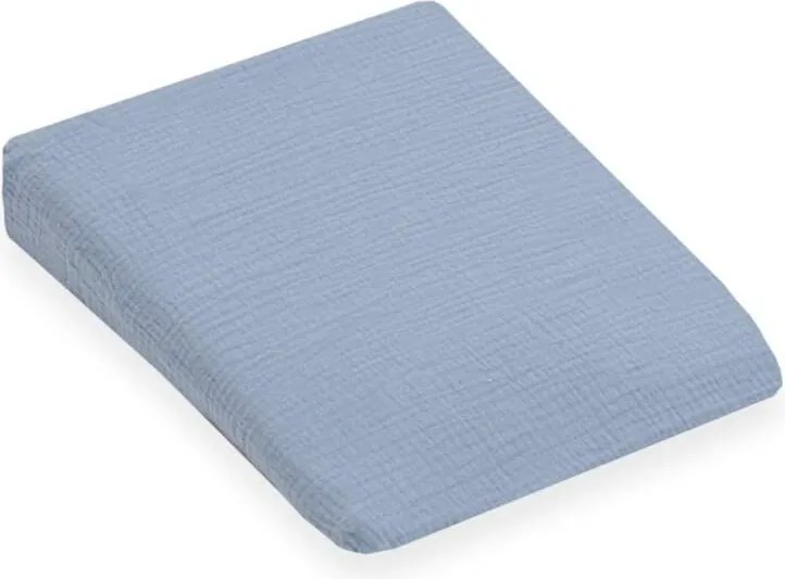 Mušelínový potah na kojenecký polštář-klín New Baby STANDARD 30x37cm blue