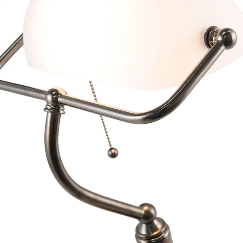 Stolní bankovní lampa WhiteBank – 27x23x42 cm