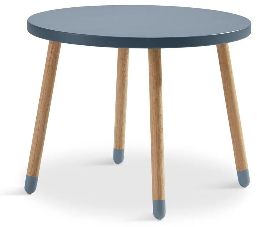 Modrý dětský stolek Flexa Dots, ø 60 cm