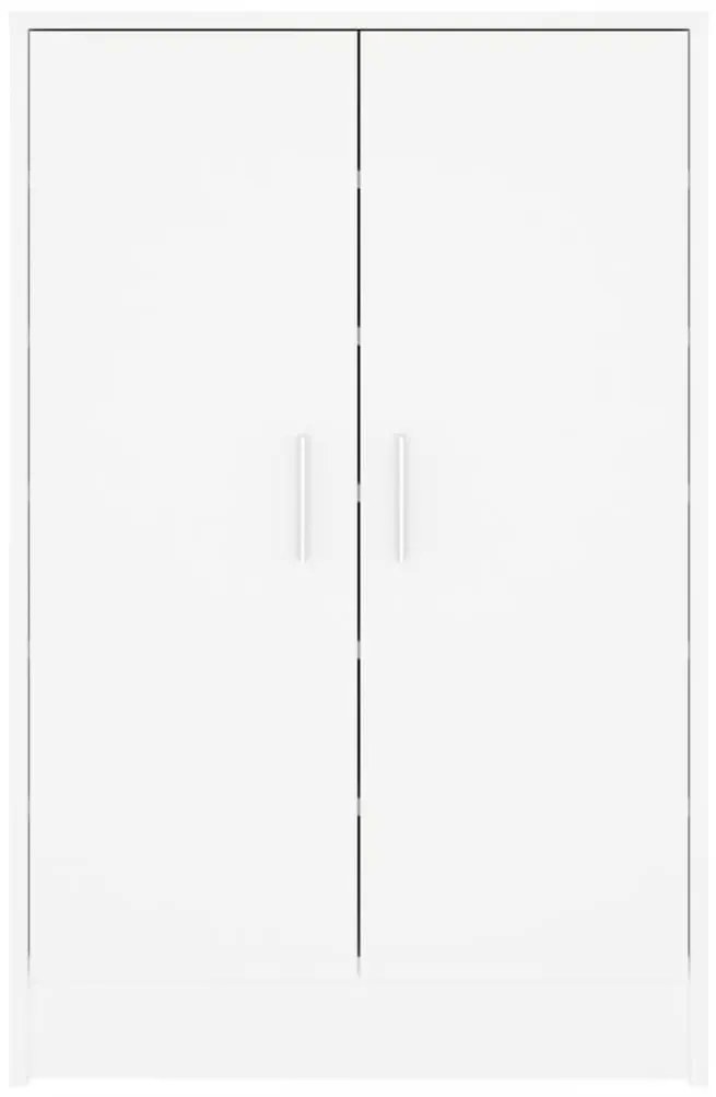 Botník bílý 60 x 35 x 92 cm dřevotříska - Default Title