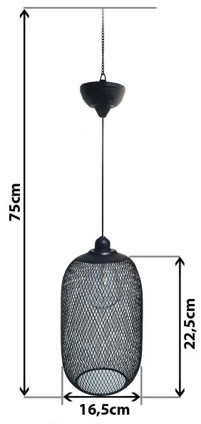 LED Solární lustr na lanku MEGGY 1,2V 200 mAh IP44