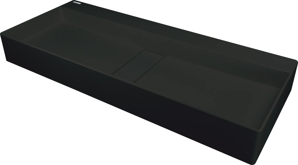 Deante Blur, granitové umyvadlo na desku 800x400x120 mm, černá, DEA-CQB_NU8S