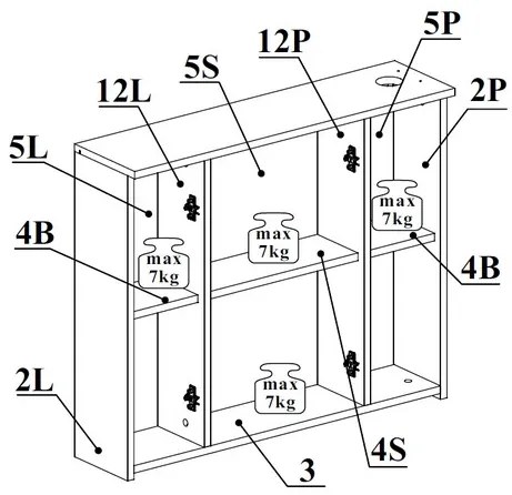 Koupelnová skříňka se zrcadlem Spice, LED osvětlení