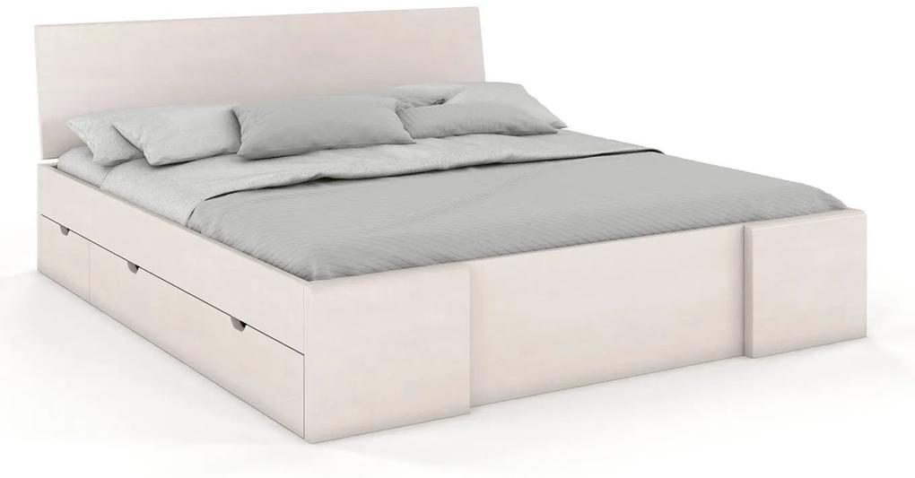 Buková postel s úložným prostorem - Hessler Drawers   ,  200x200 cm