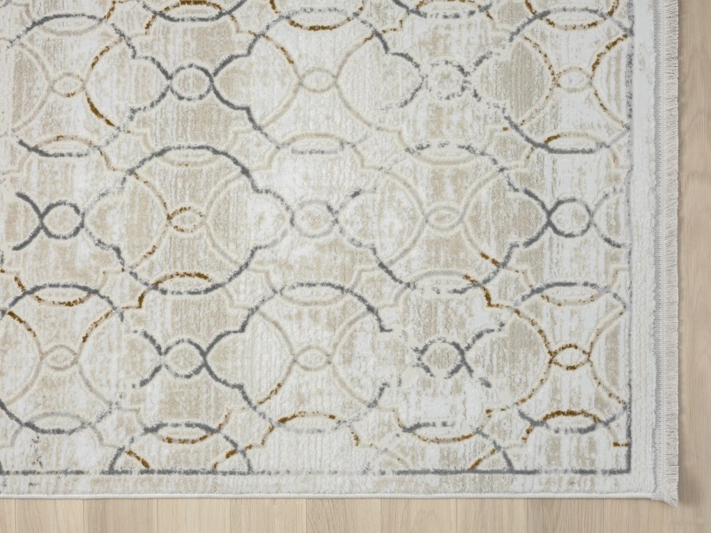 My Flair, Kusový koberec My Floor creme, 160x230, šedá, chodba / předsíň