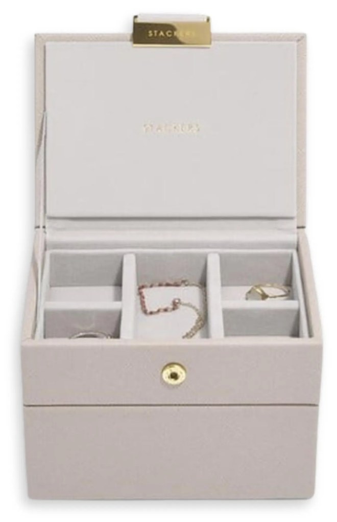 Stackers, Mikro krabička na šperky Micro Jewellery Box Taupe | šedobéžová 76150