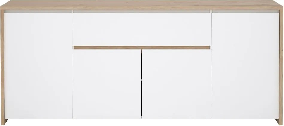 FALCO Komoda Nerea 316 jackson hickory/bílý lesk