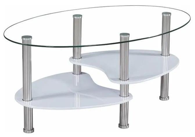 Stylový konferenční stolek Axel, 90x55, sklo TEMPO KONDELA