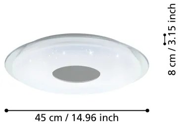 Eglo 900083 - LED Stmívatelné stropní svítidlo LANCIANO-Z LED/19,2W/230V