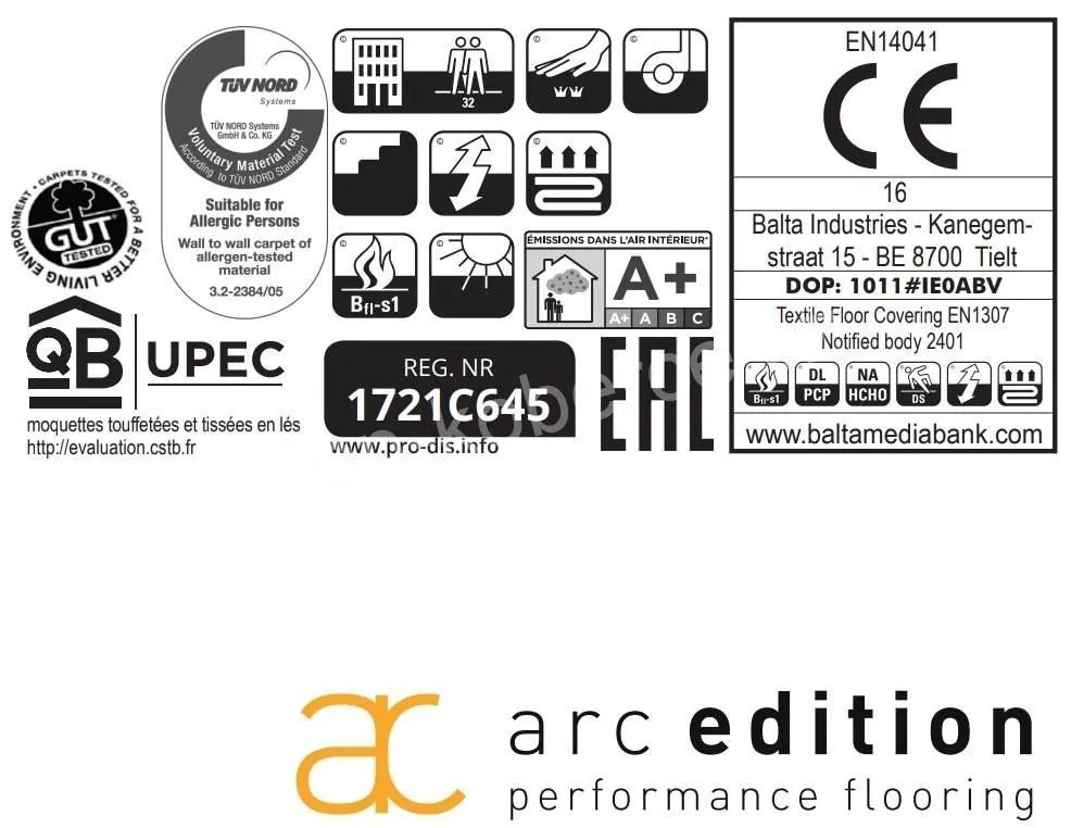 ITC Bach AB 195 šíře 4m šedá