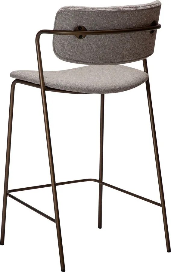 Šedá barová židle (výška sedáku 67,5 cm) Zed – DAN-FORM Denmark