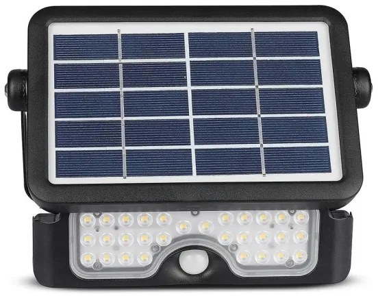 LED Solární reflektor se senzorem LED/5W/3,7V IP65 4000K 3000 mAh
