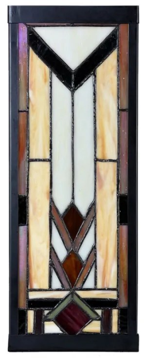 Nástěnné světlo Tiffany v art deco stylu Theresia – 14x16x40 cm