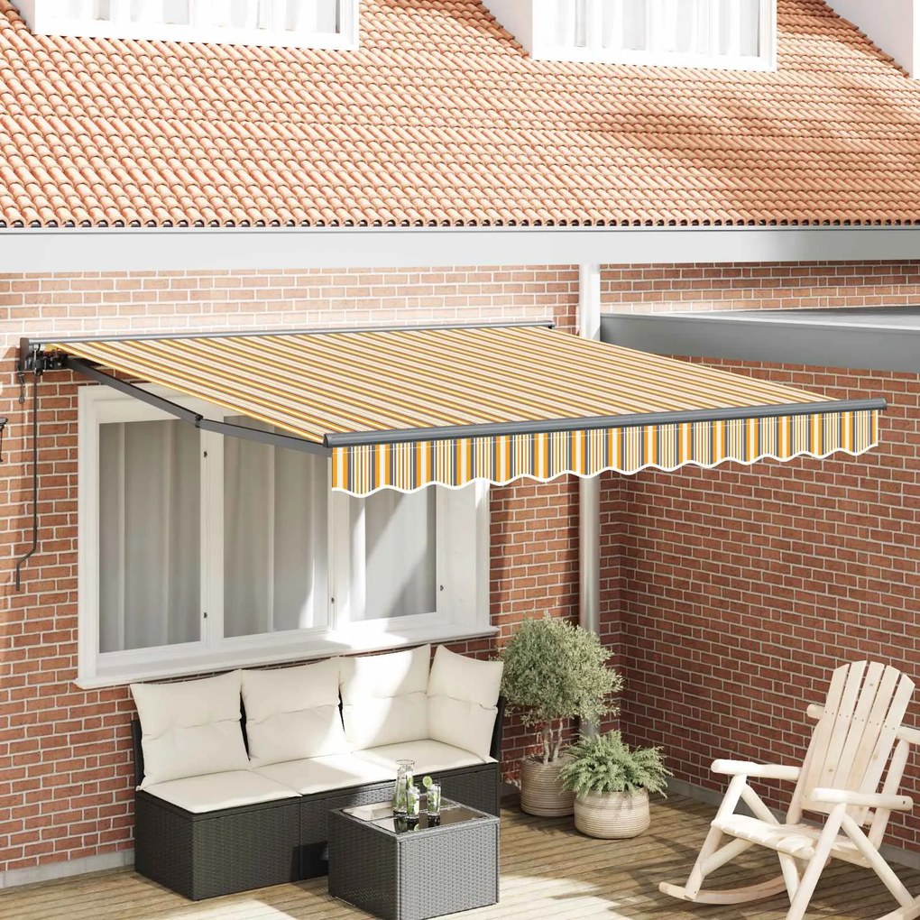 Rám markýzy Žlutá a Šedá 350 x 250 cm 3330320