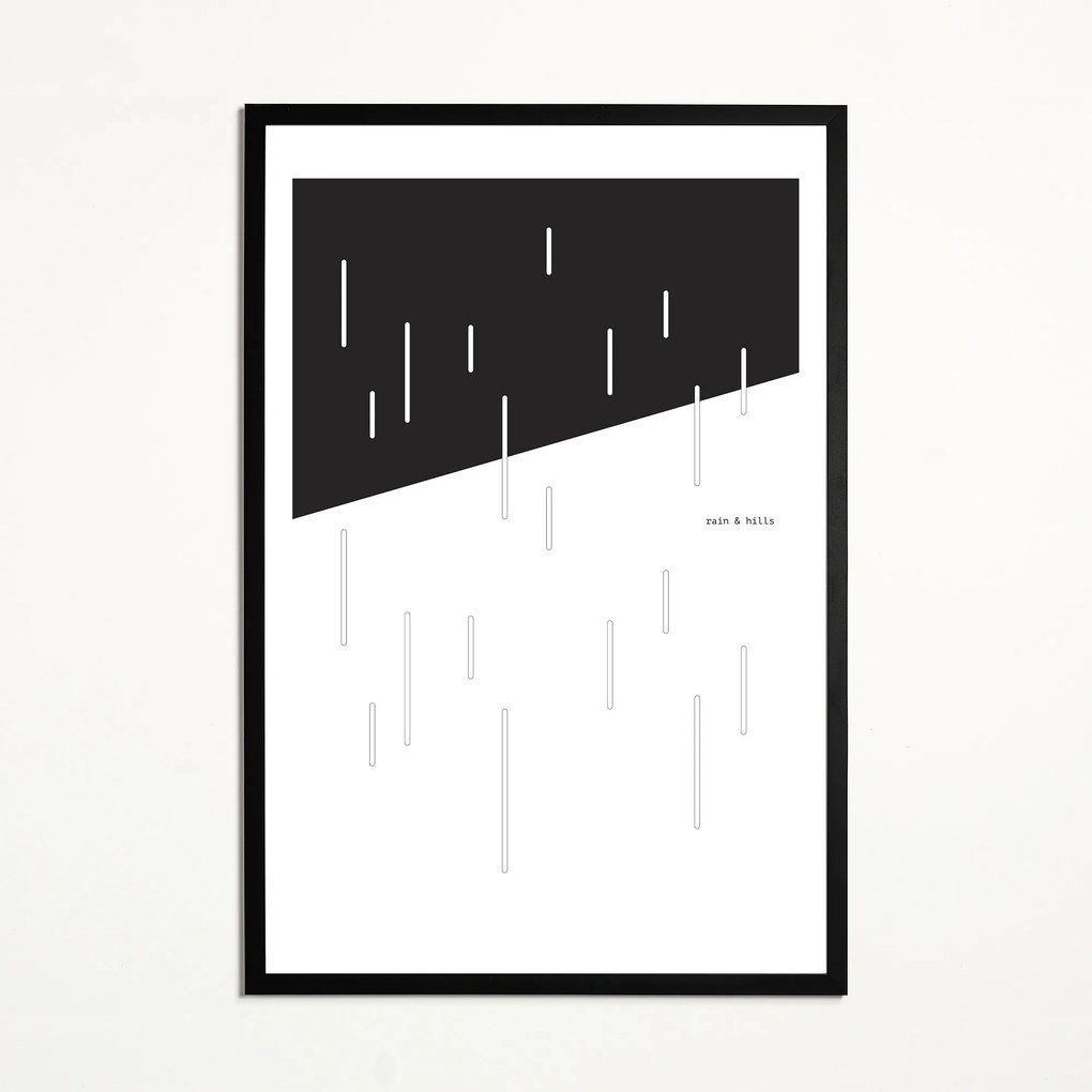 Ondřej Tejkl | Rain Dark Rám: Černý, Velikost: 60 x 40 cm