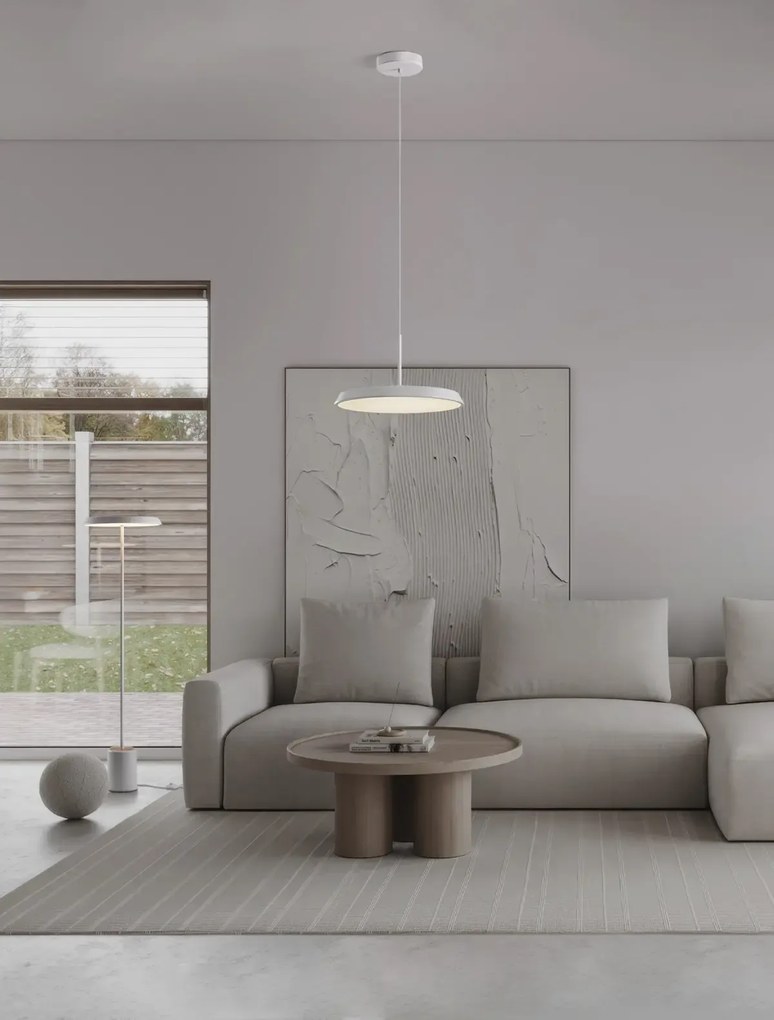 Moderní stojací lampa Ophelia Bílá