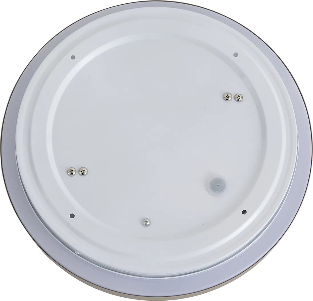 Moderní stropní svítidlo taupe s bílou 34 cm 2-světelné IP44 - Walden