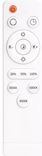LED Stmívatelné stropní svítidlo ATLAS LED/72W/230V 3000-6500K + DO