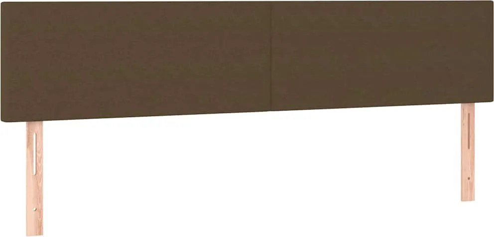 Box spring postel s matrací tmavě hnědá 180x200 cm textil 3126104