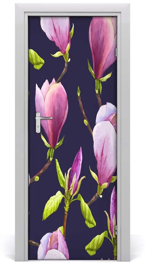 Samolepící fototapeta na dveře magnolie 85x205 cm