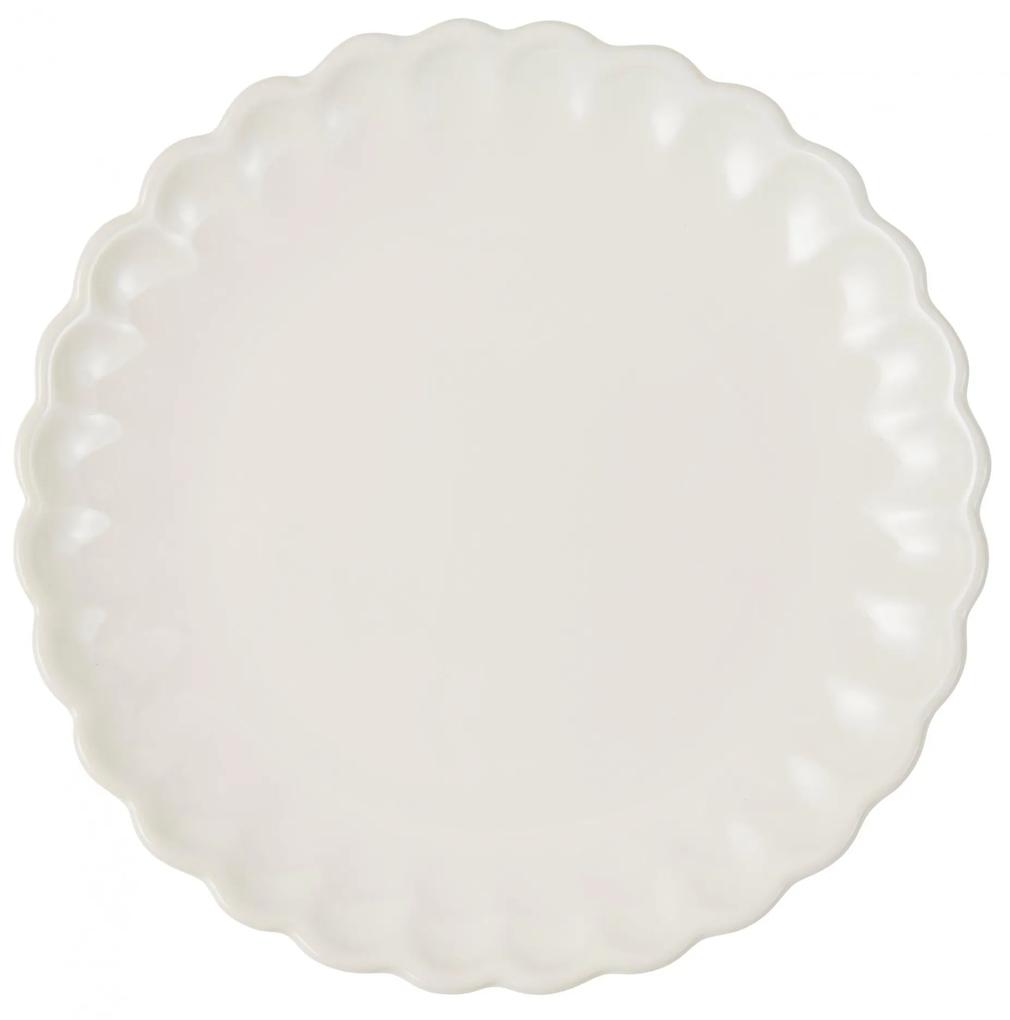 IB LAURSEN Talíř Mynte Butter Cream, krémová barva, keramika