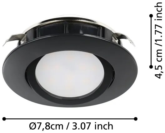 Eglo 900749 - SADA 3x LED Stmívatelné podhledové svítidlo PINEDA LED/5,5W/230V