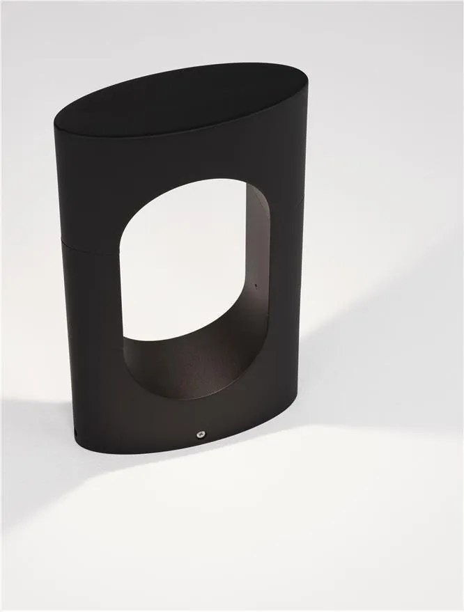 NV 9002840 Venkovní sloupkové svítidlo PORTAL černý hliník a akryl LED 13.5W 3000K 220-240V 296st. IP54 - NOVA LUCE