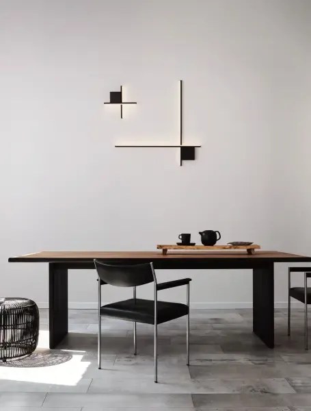 Designové nástěnné svítidlo Cross 30 černá