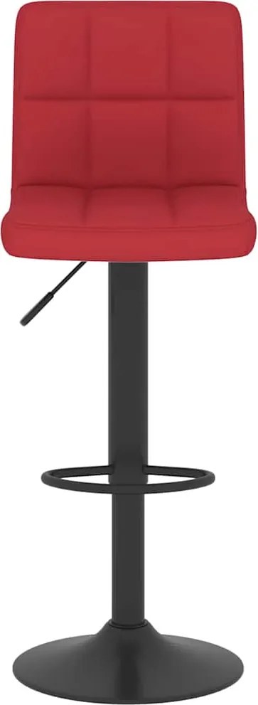 Barové židle 2 ks vínové textil 334290