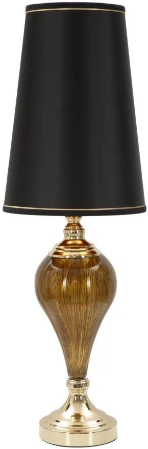 Stolní lampa Mauro Ferretti Criom, 27x81 cm, zlatá/černá