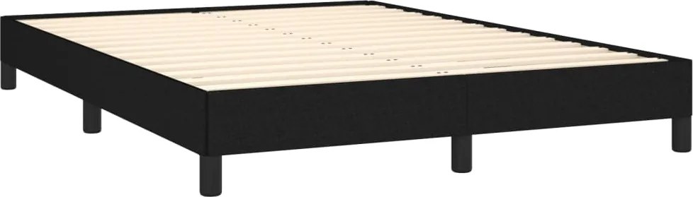 Box spring postel s matrací černá 140x200 cm textil 3140219