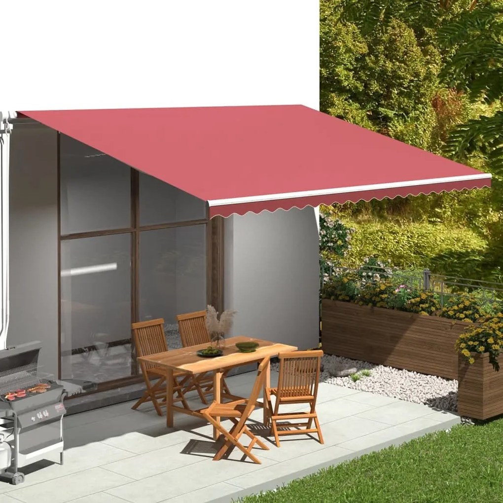 vidaXL Náhradní plachta na markýzu 5 x 3,5 m [311952] Barva: Hnědá