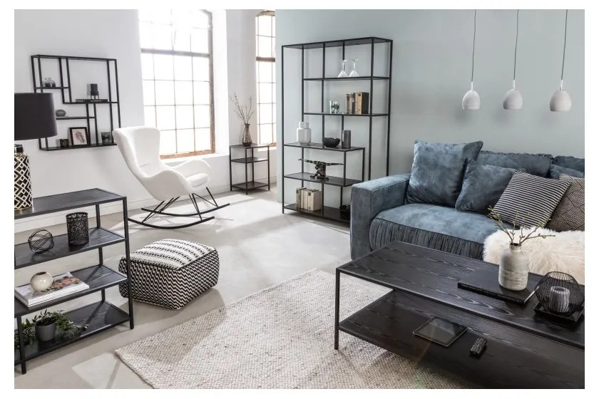 Massive home | Konferenční stolek SLIM LINE 120 CM vzhled černý jasan