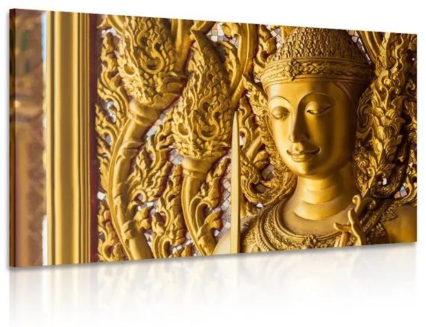 Obraz socha Budhy v chrámu Varianta: 120x80