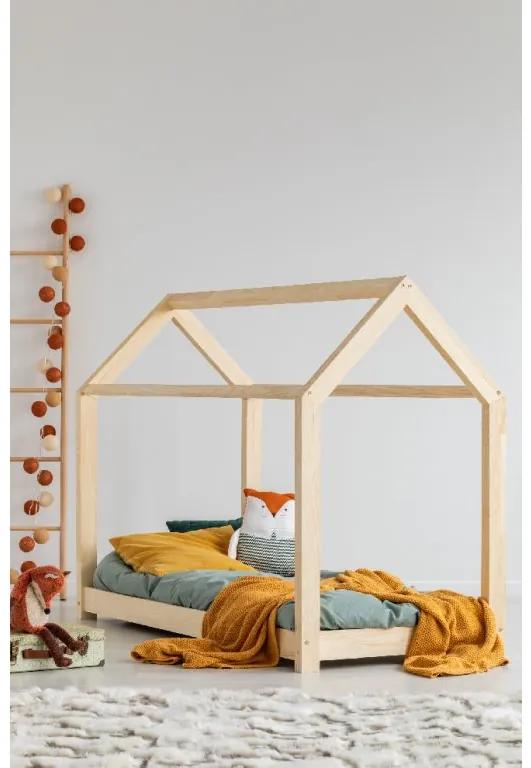 Adeko Dětská postel domeček Mila M Velikost postele: 140x70 cm Barva: dekor přírodní dřevo přírodní