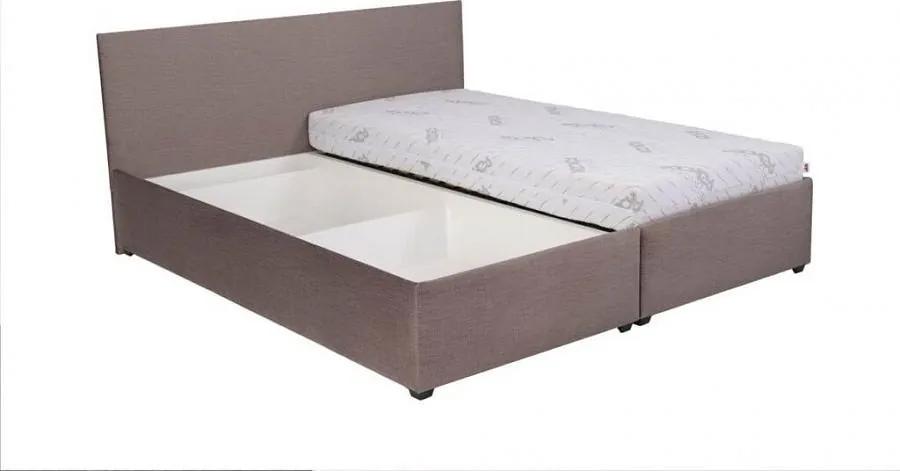 Pohoda Čalouněná postel ELLEN s úložným prostorem a volně loženou matrací | Šířka matrace: 160 cm,Látka: Aragon 14