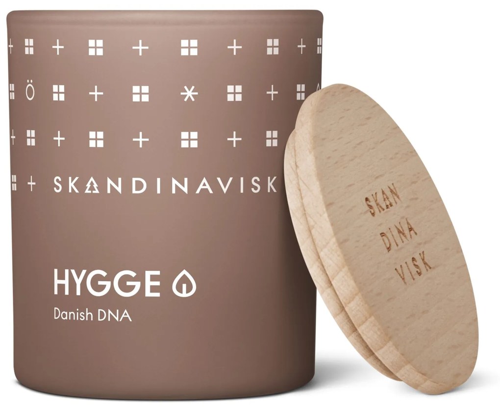 SKANDINAVISK Vonná svíčka HYGGE (útulno) 65 g, béžová barva, sklo, vosk