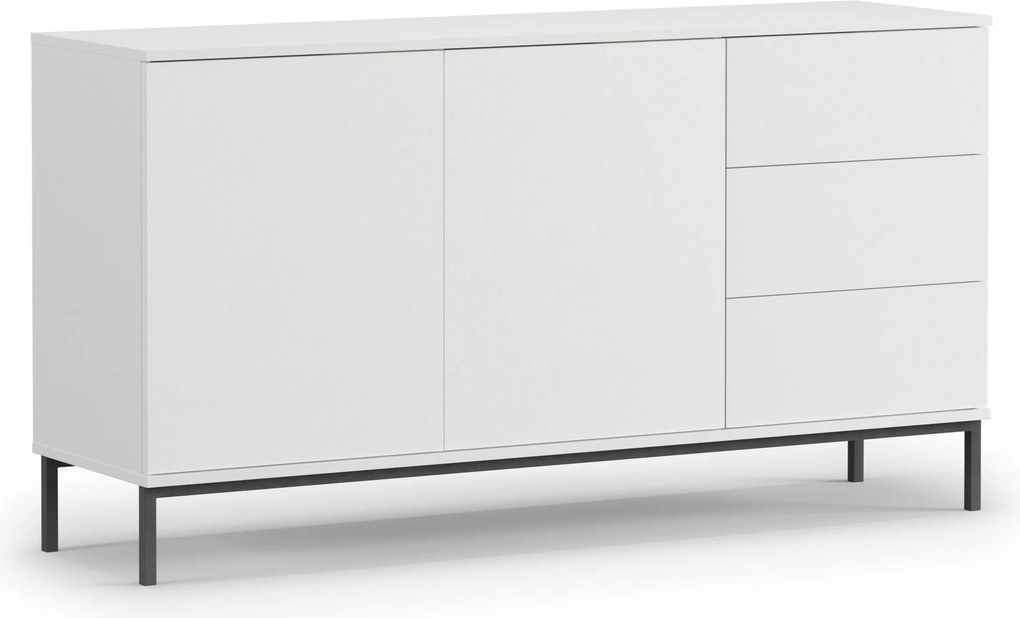 GAB Komoda QUER K2D3SZ, Bílá 150 cm