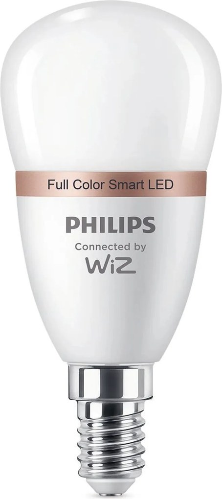 Philips Smart LED žárovka E14 P45, 4,9 W, 470 lm, RGBW 2200-6500 K