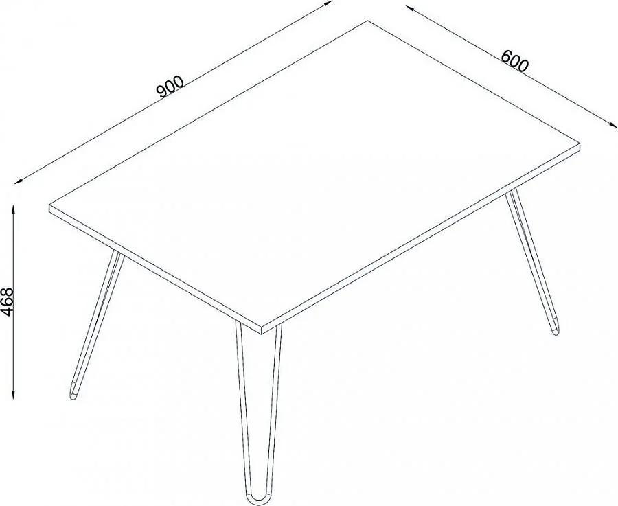 Casarredo - Komfort nábytek Konferenční stolek DEKARA mramor černý