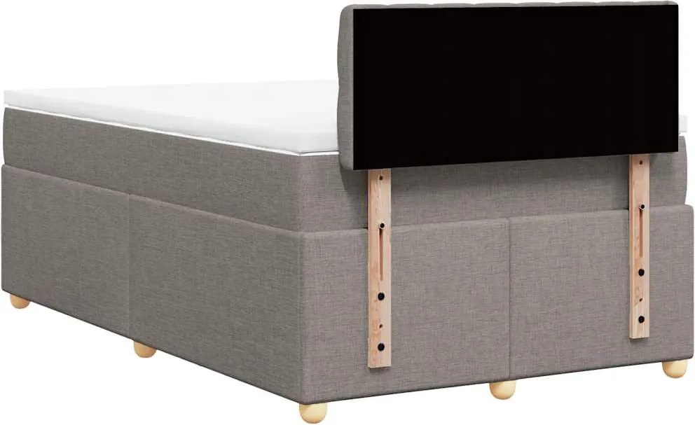 Box spring postel s matrací taupe 120x190 cm textil 3286630