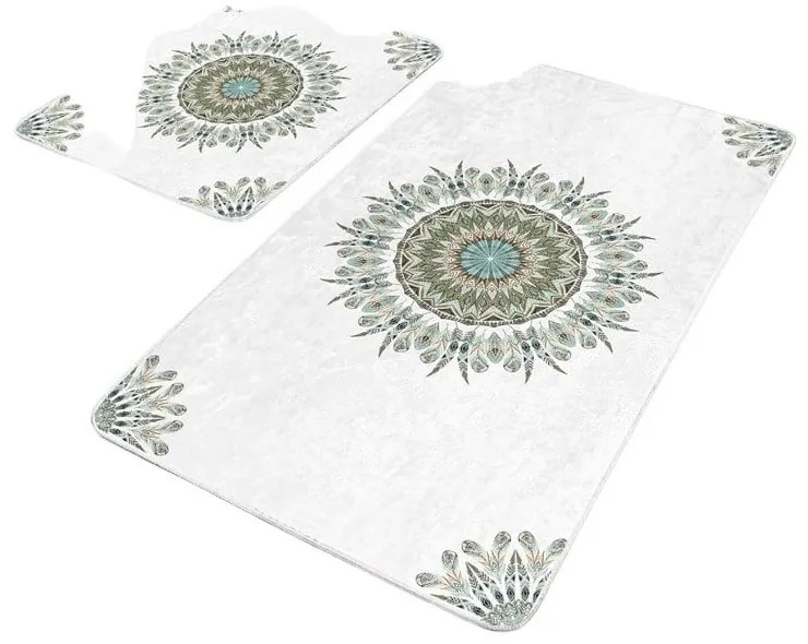 Bílé koupelnové předložky v sadě 2 ks 60x100 cm – Mila Home
