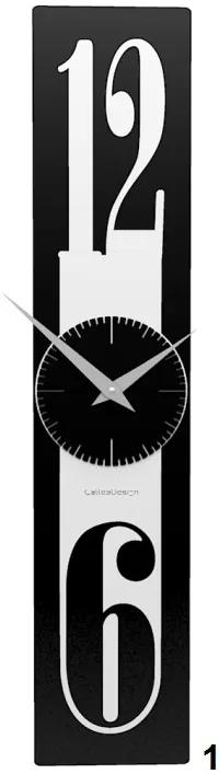 Designové hodiny 10-026 CalleaDesign Thin 58cm (více barevných variant) Barva černá klasik-5 - RAL9017