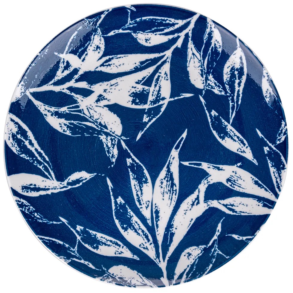 VILLA D’ESTE HOME TIVOLI Jídelní sada FOREST LEAF 18 kusů, bílá/modrá, květinový motiv