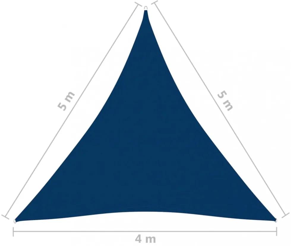 Stínící plachta trojúhelníková 4 x 5 x 5 m oxfordská látka Dekorhome Oranžová