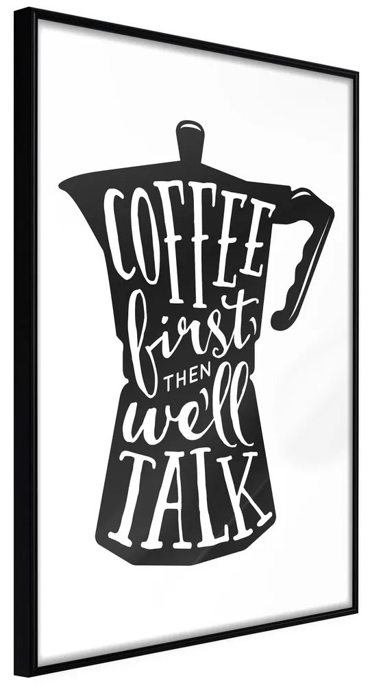 Plakát konvička kávy - Coffee First