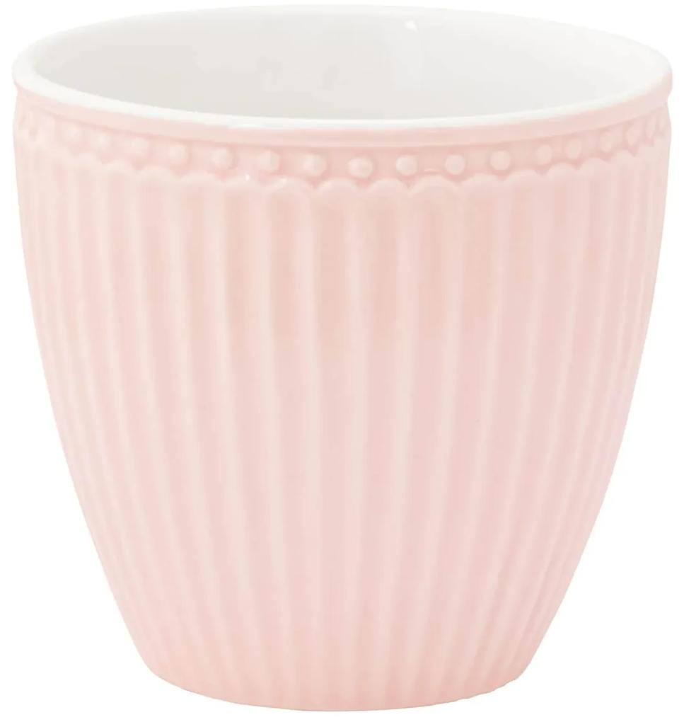 GREEN GATE Latte cup Alice Pale Pink 300 ml, růžová barva, keramika 300ml