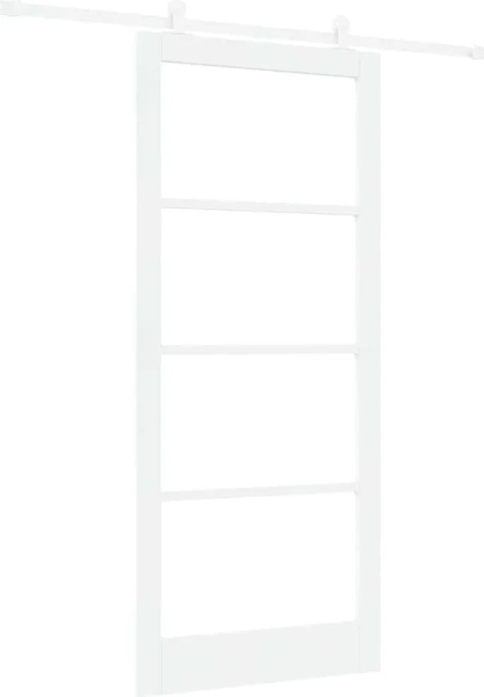 Posuvné dveře ORKDAL 93 x 211 cm Masivní borové dřevo a sklo 3332066