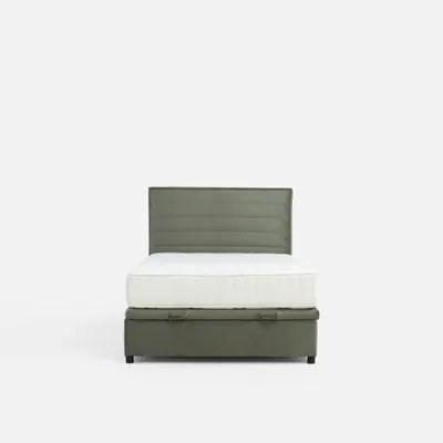 Postel boxspring zelená LAURITA 120x200 cm